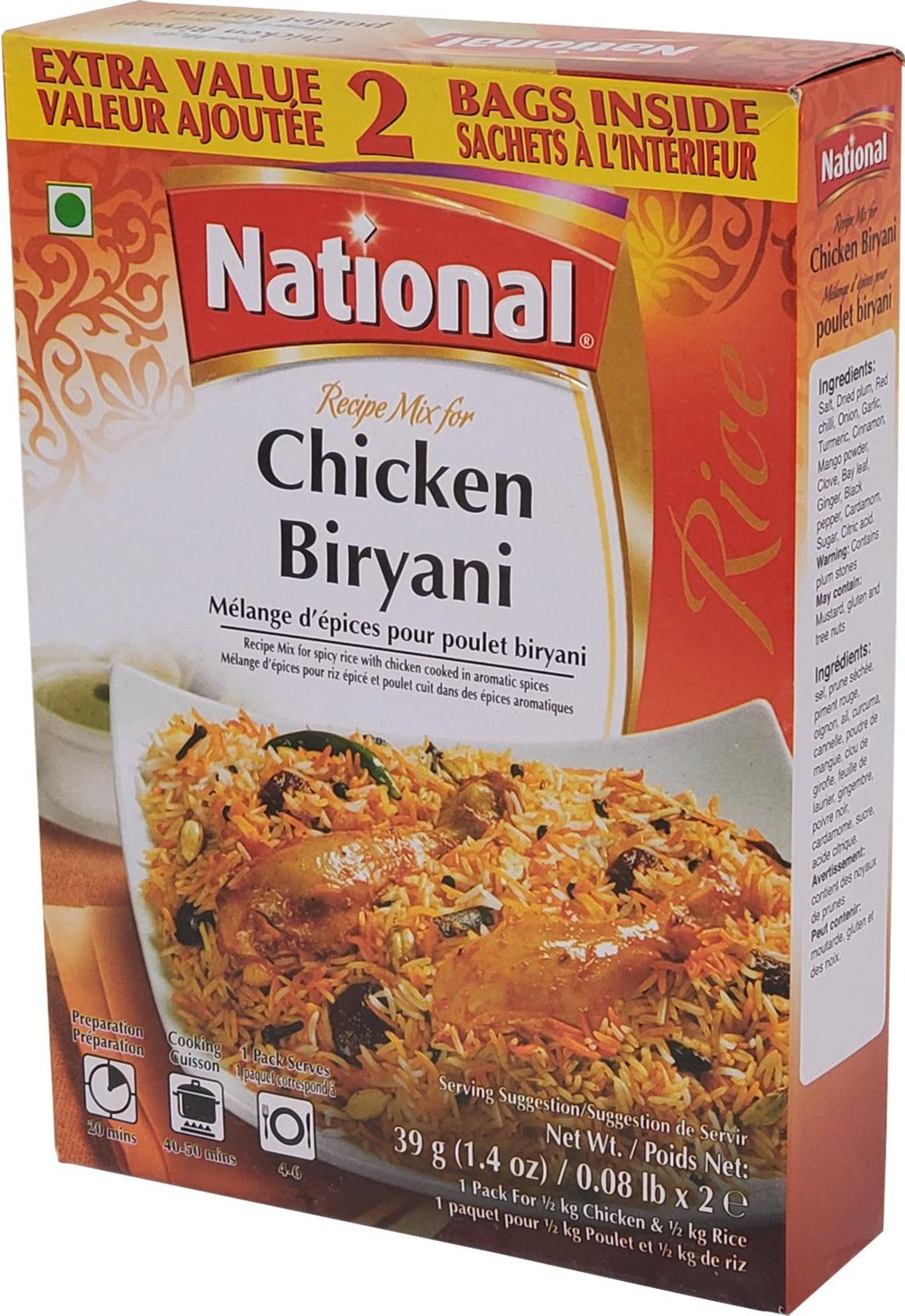 National Chicken Biryani Masala 78 G - Free Shipping Across Canada